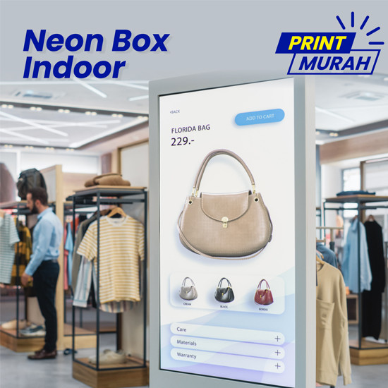 Neon Box Indoor Murah Online di MasbroPrinting Malang