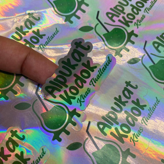 Cetak Sticker Camel Metalized Hologram Murah Online Malang