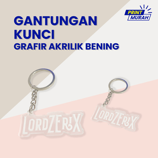 Ganci Acrylic 2mm Bening Grafir 4 X 4 Murah Online di Malang