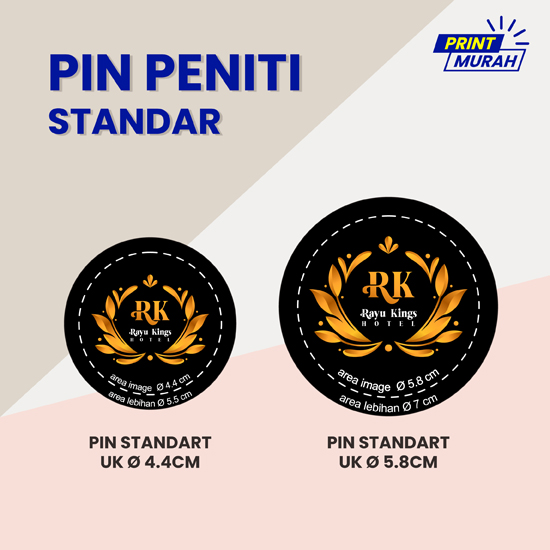 Pin Peniti Standard 58 Murah Online di MasbroPrinting Malang