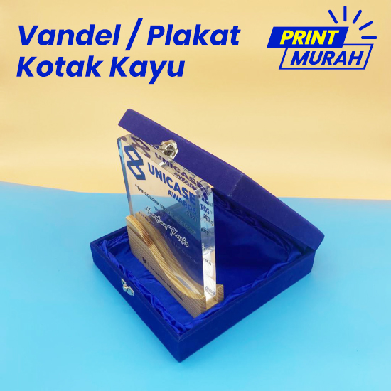 Vandel / Plakat Kayu Kotak Murah Online di Masbro Malang